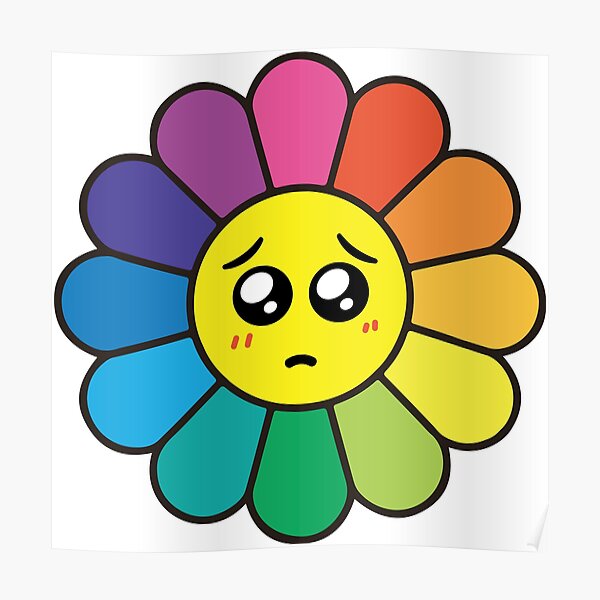 Rainbow Flower Hobi Jhope Hobicore Posters | Redbubble