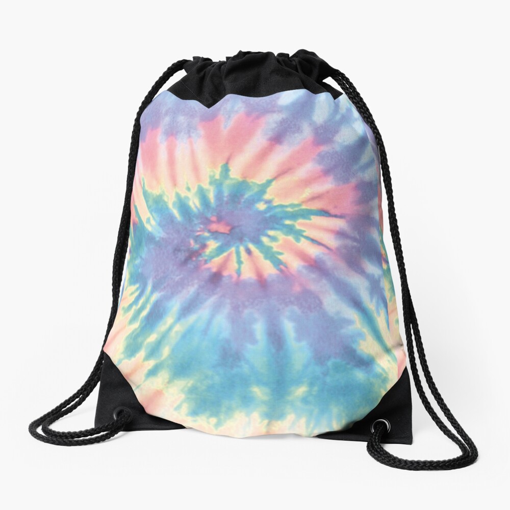"Tie Dye Pastel Swirl Pattern " Drawstring Bag by littlebloom | Redbubble