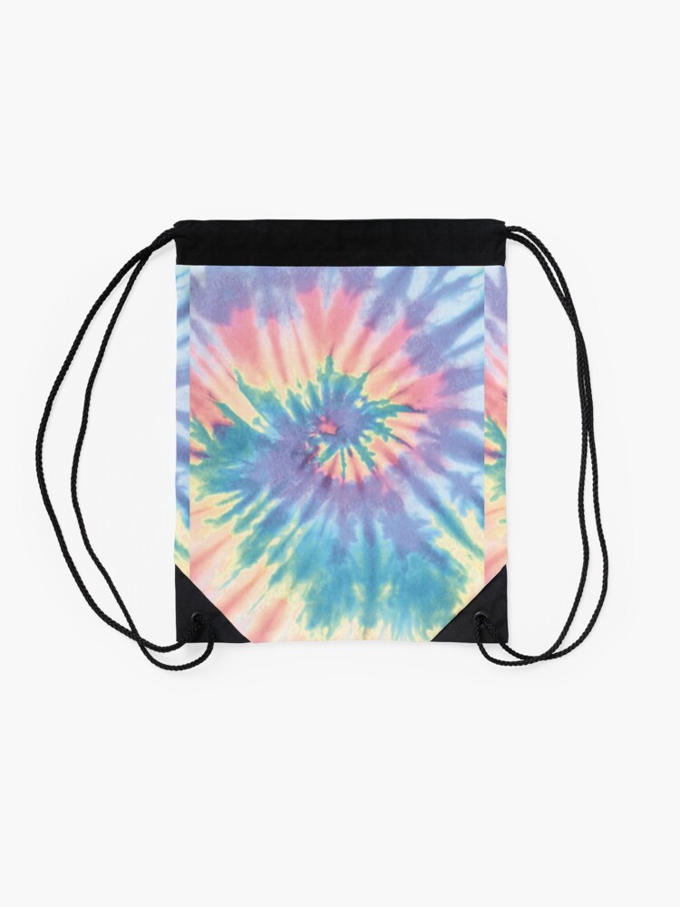 "Tie Dye Pastel Swirl Pattern " Drawstring Bag by littlebloom | Redbubble