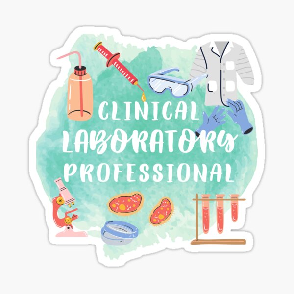 "Clinical Laboratory Professional " Sticker by cutechemistryco | Redbubble
