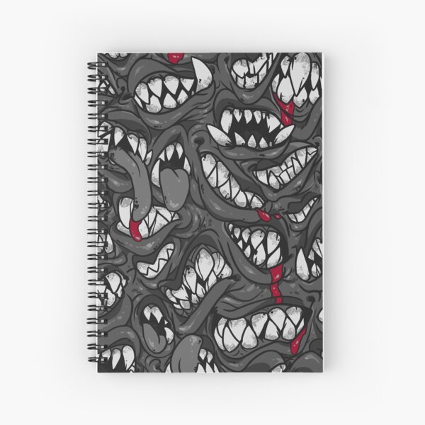 "sins of the flesh [you are dead]" Spiral Notebook by abakkus | Redbubble