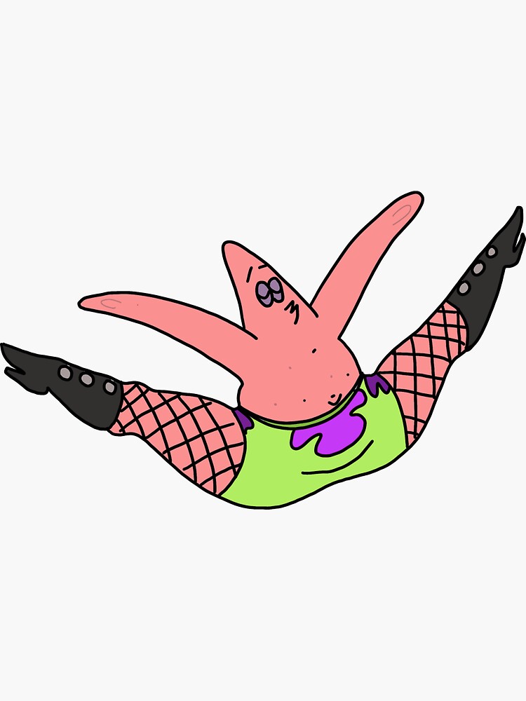 "Patrick Star Sticker" Sticker for Sale by allyraimondi | Redbubble