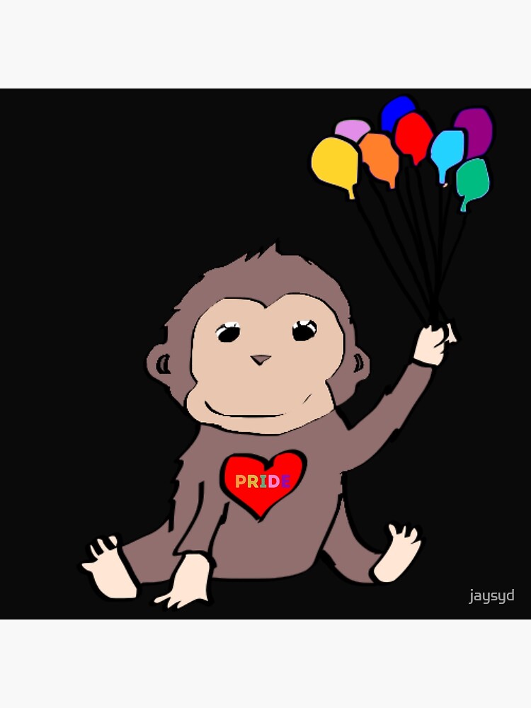 "LGBT+ Pride Rainbow Monkey Cute " Poster by jaysyd | Redbubble