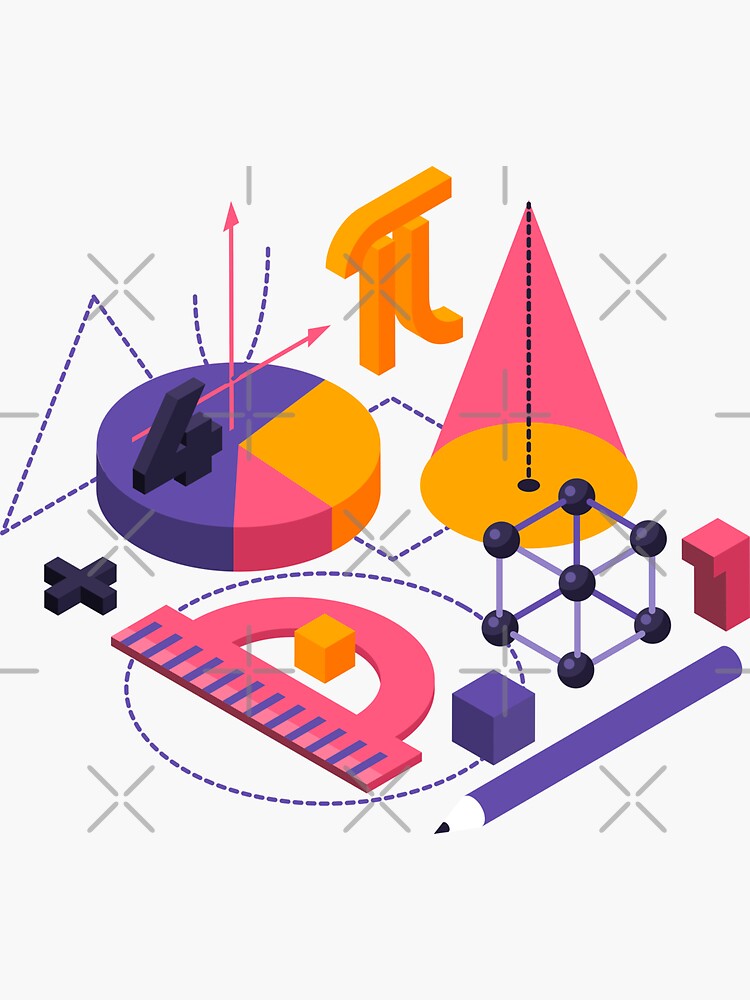 "Amazing Mathematics Isometric" Sticker by renju1902 | Redbubble