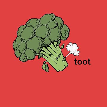 "broccoli farts" Sticker for Sale by Jonnydowntown | Redbubble