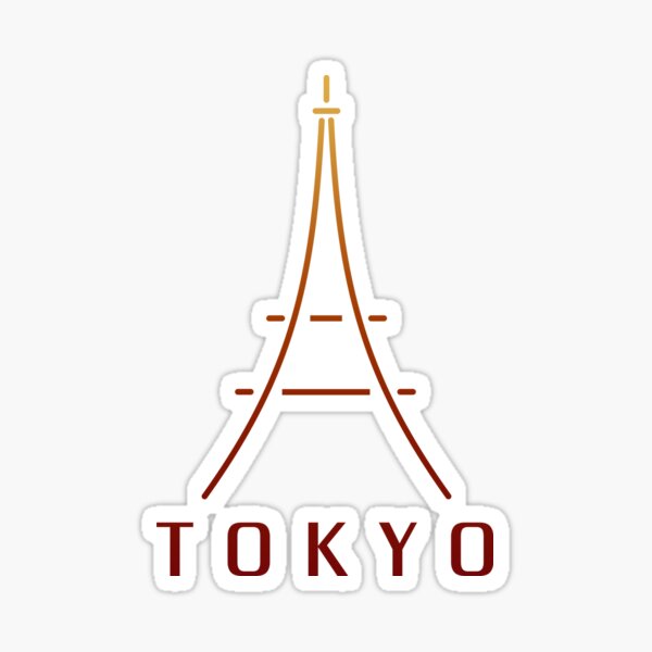"Tokyo Tower" Sticker by noisepunch | Redbubble