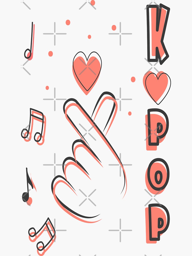 " K Pop" Sticker by olafekry | Redbubble
