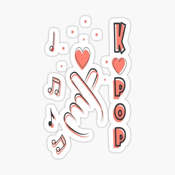 " K Pop" Sticker by olafekry | Redbubble