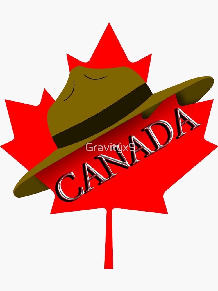 "Canada Mountie Hat" Sticker for Sale by Gravityx9 | Redbubble
