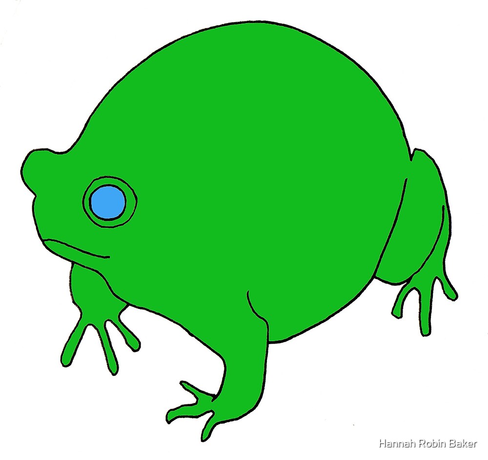 "Fat Frog" by Hannah Baker - Jamface | Redbubble