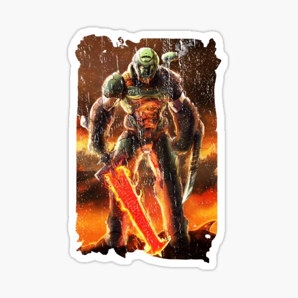 Doom Slayer Stickers | Redbubble