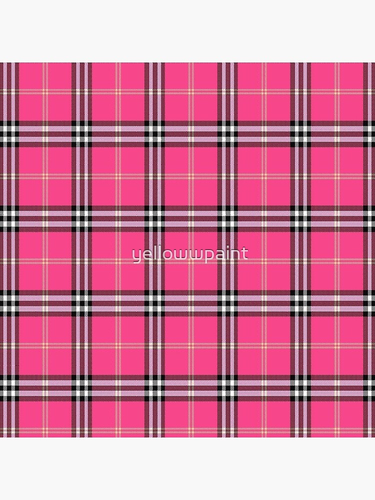 "Y2k Pink Plaid Pattern " Poster for Sale by yellowwpaint | Redbubble