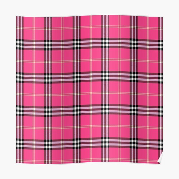 "Y2k Pink Plaid Pattern " Poster for Sale by yellowwpaint | Redbubble