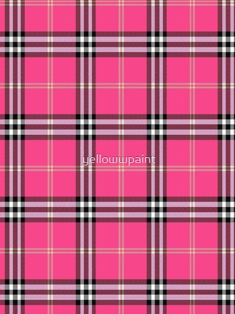 "Y2k Pink Plaid Pattern " iPhone Case for Sale by yellowwpaint | Redbubble