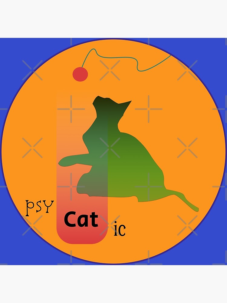 "Psycatic , the Psychotic yet adorable Cat" Poster by DaveyCopeland ...