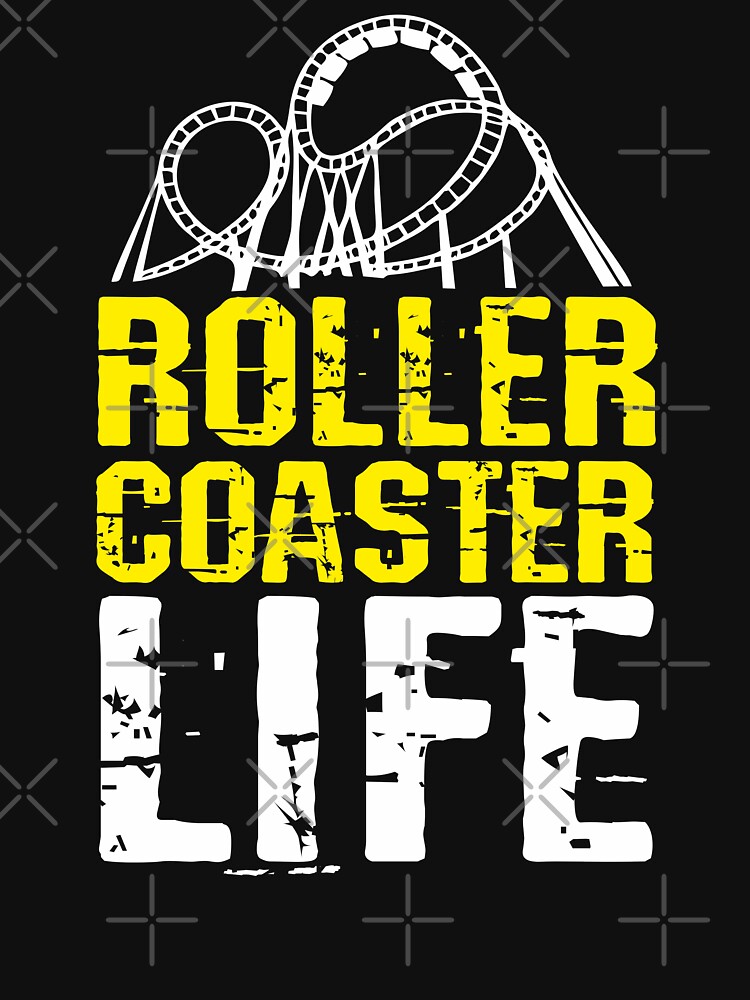 "It's Roller Coaster Life Funny amusement park lover gift humor quote ...