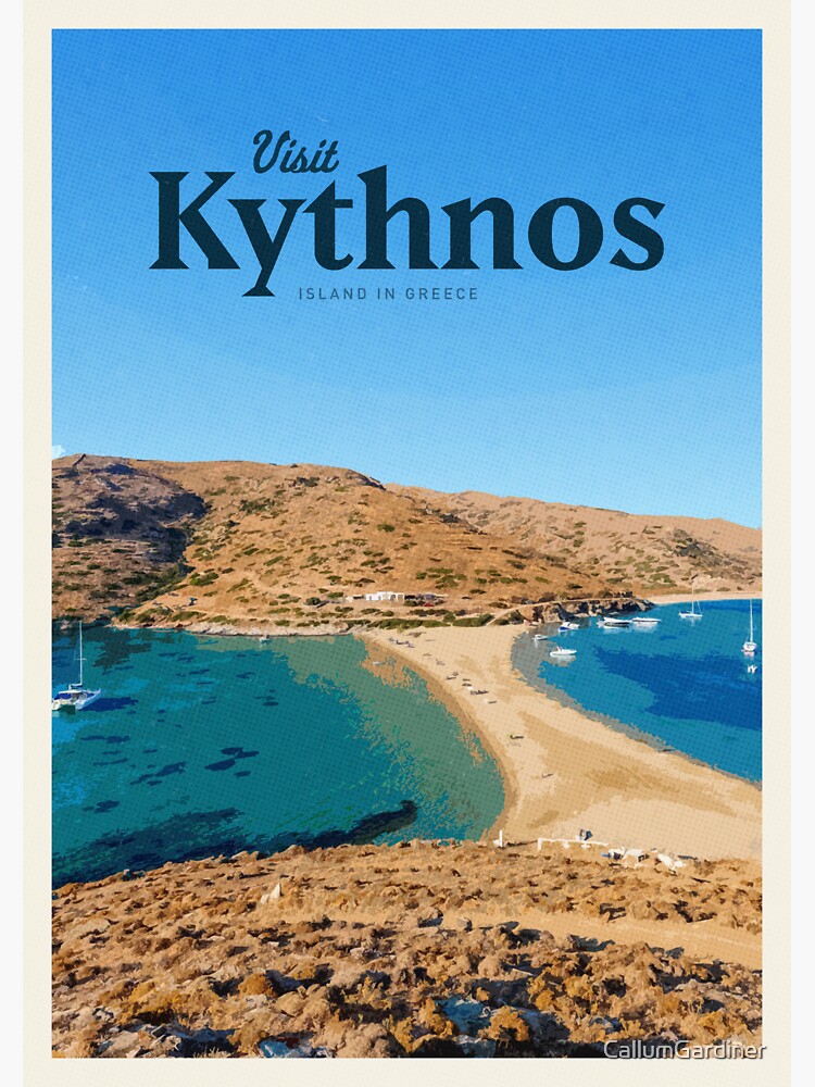 "Visit Kythnos" Sticker for Sale by CallumGardiner | Redbubble