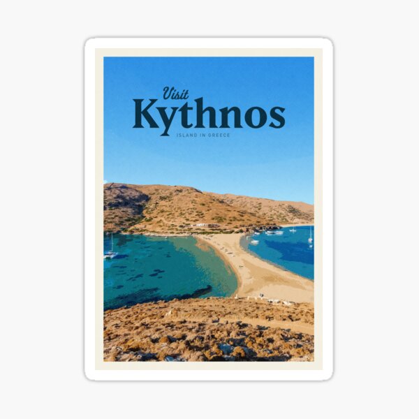 "Visit Kythnos" Sticker for Sale by CallumGardiner | Redbubble