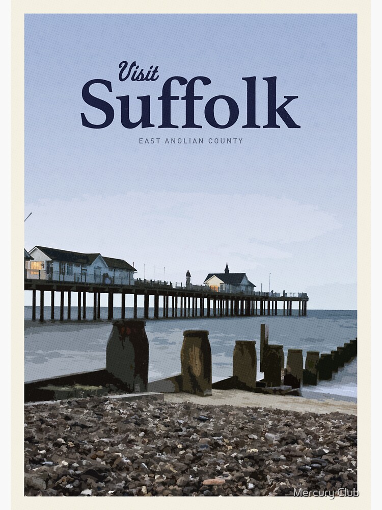"Visit Suffolk" Sticker by CallumGardiner | Redbubble
