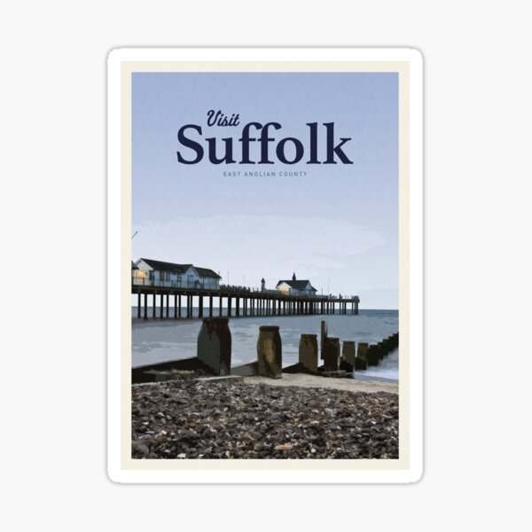 "Visit Suffolk" Sticker by CallumGardiner | Redbubble