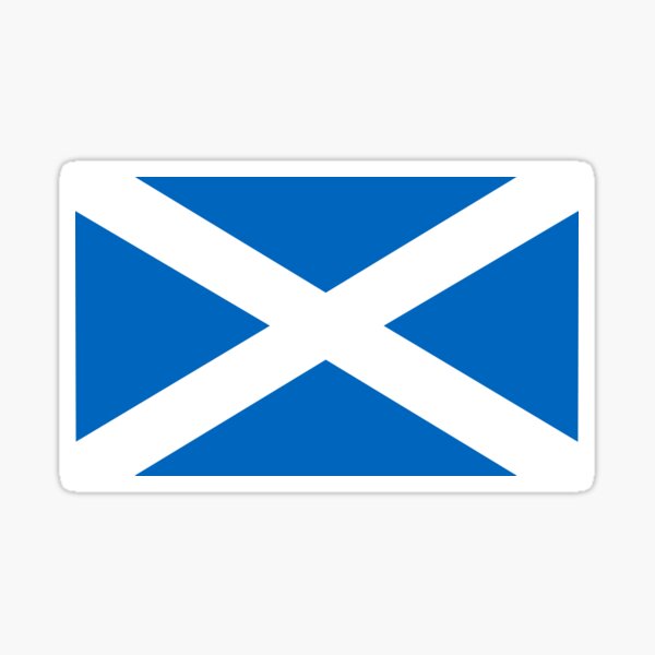 "Scotland Flag Saltire" Sticker by simpsonvisuals | Redbubble