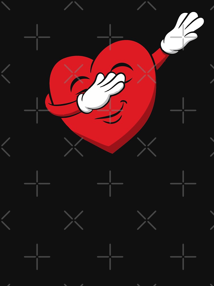 "Heart Dab Dancing Funny Valentines Day Dabbing Love Gift " T-shirt for ...