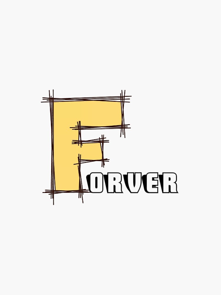 "Forver" Sticker for Sale by Anjay418 | Redbubble