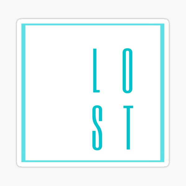 "Lost " Sticker for Sale by Fashiondesigned | Redbubble