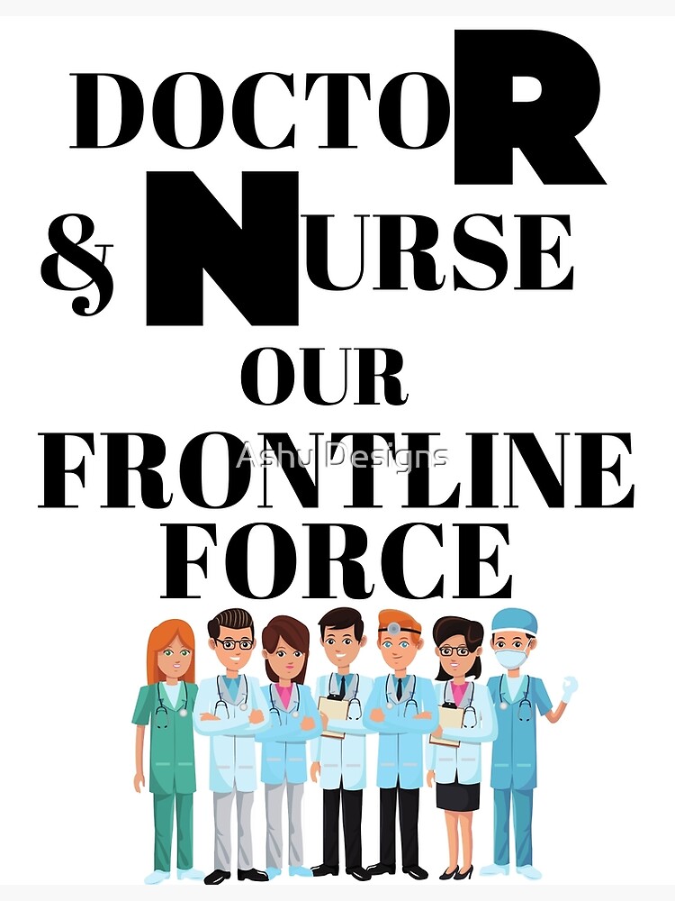 "Brave Doctors and nurses (Hydro Sticker)" Poster by asifharoon | Redbubble