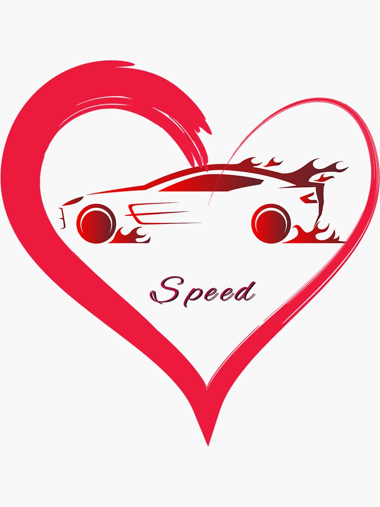 "Speed, car" Sticker for Sale by Pankumonu | Redbubble