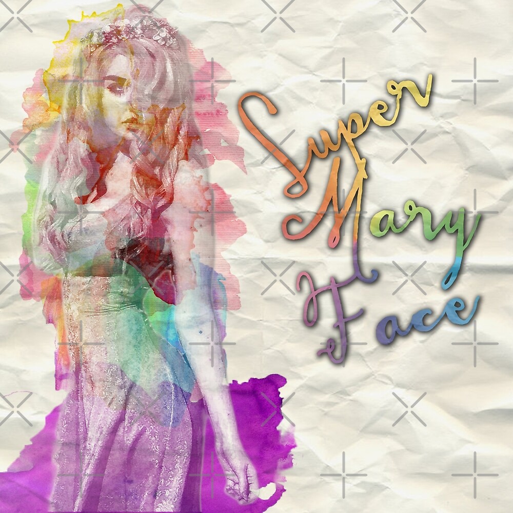 "SuperMaryFace Watercolor" by flightedbird | Redbubble