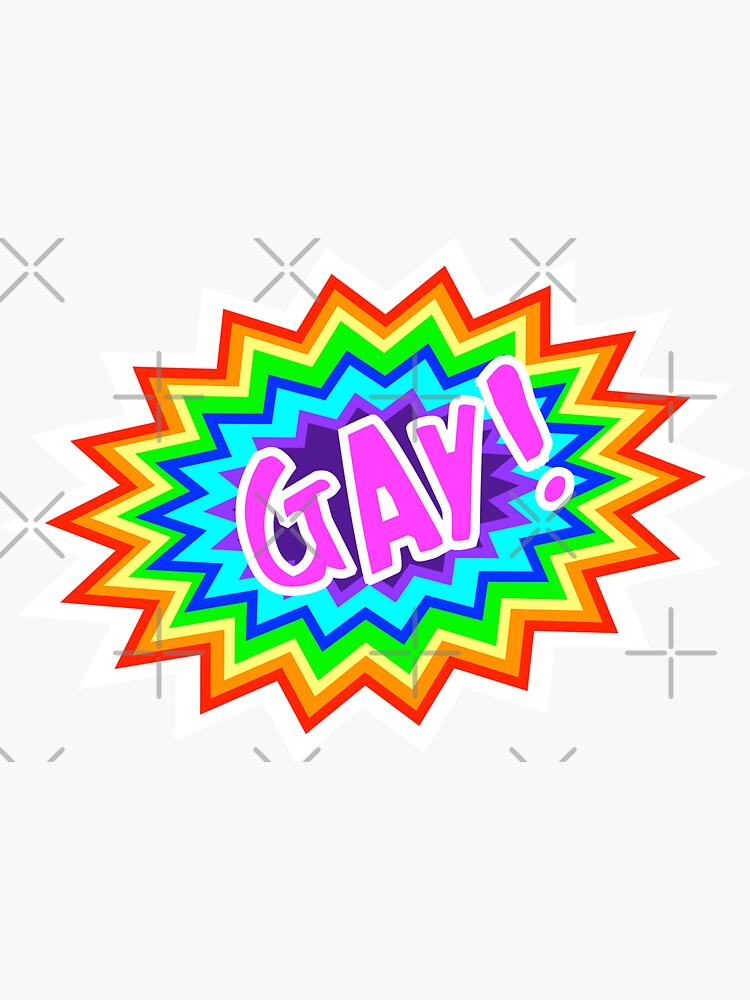 "Say It Loud, Say It PROUD" Sticker by BRIAN-LOVES-ART | Redbubble