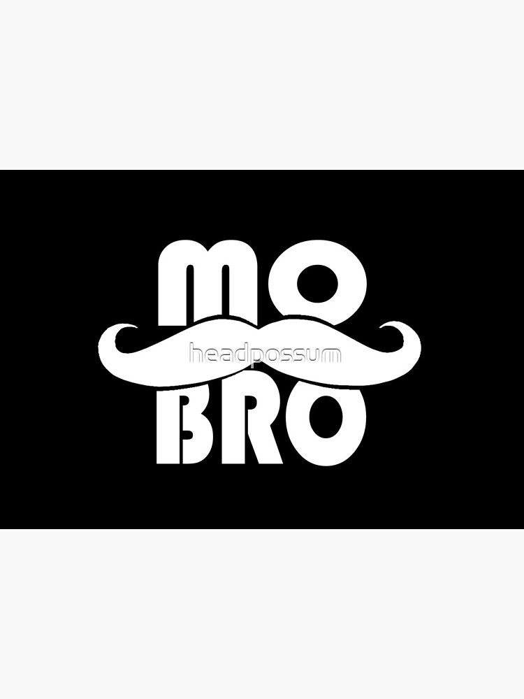"MO BRO design for the magnificent men with mustaches" Mask for Sale by ...