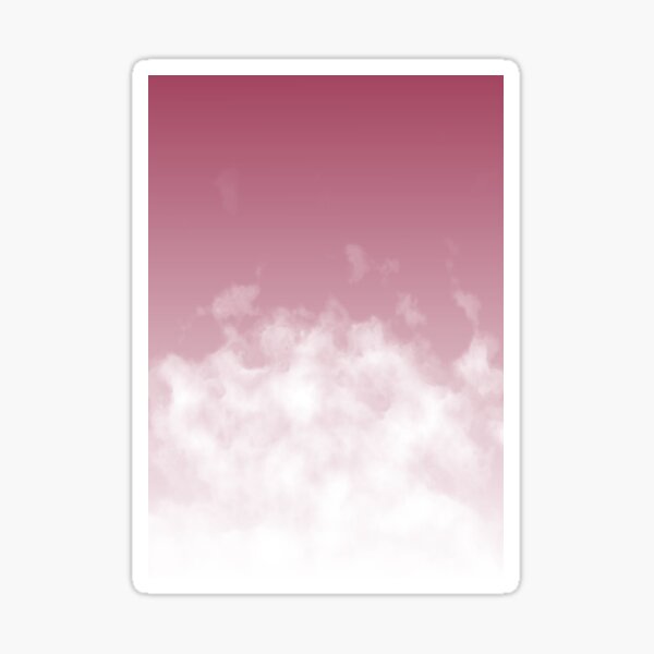 "Pink Sky Soft Cloud" Sticker for Sale by AaronKinzer | Redbubble