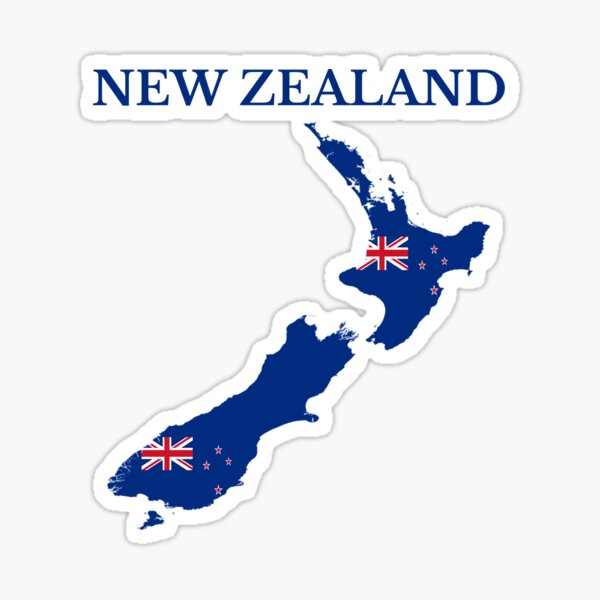 "New Zealand Map Flag" Sticker for Sale by marosharaf | Redbubble