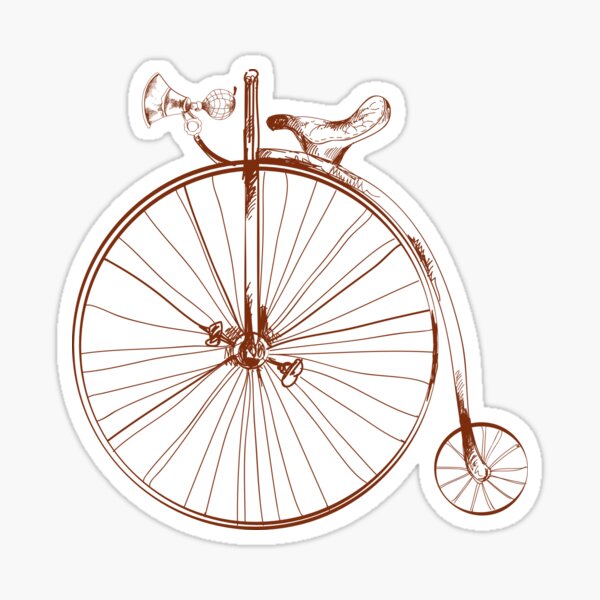 "Retro bike" Sticker by -Filo- | Redbubble
