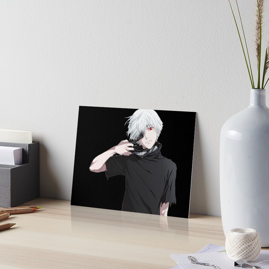 "Ken Kaneki Mask - Digital Color Drawing" Art Board Print by euror ...