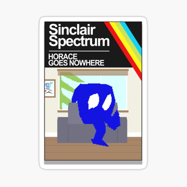 "Horace Goes Nowhere" Sticker by RetroTrader | Redbubble