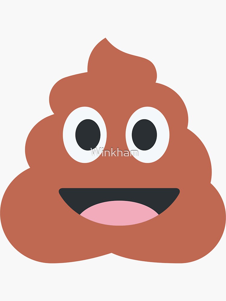 "Smiling Pile Of Poop Emoji" Sticker for Sale by Winkham | Redbubble