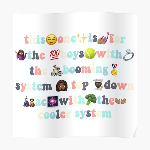 "this one is for the boys" Poster for Sale by stickiestickers | Redbubble