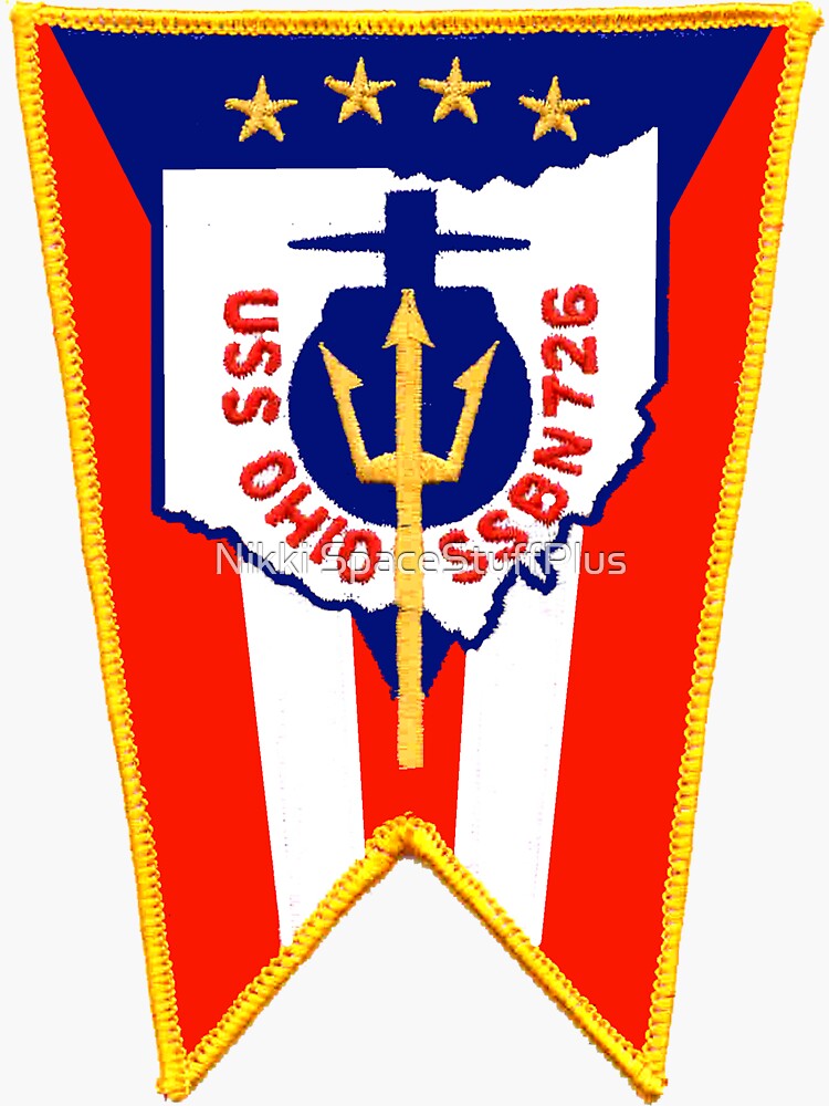 "SSBN 726 USS Ohio Crest" Sticker for Sale by Spacestuffplus | Redbubble