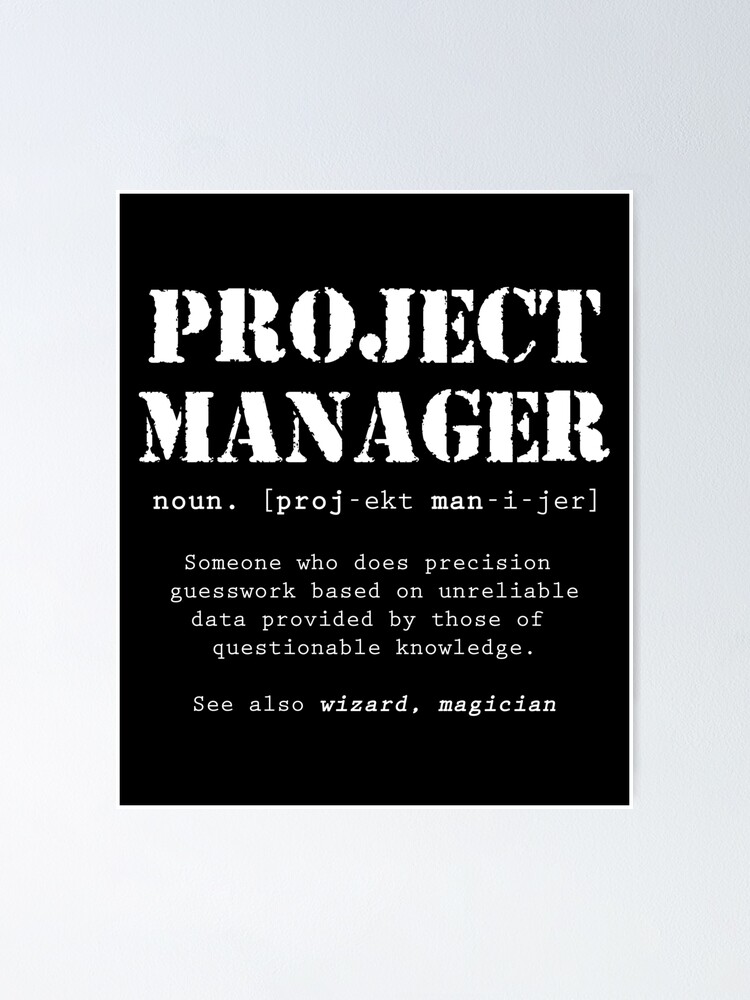 "Funny Project Manager Dictionary Definition Gift Military Style ...