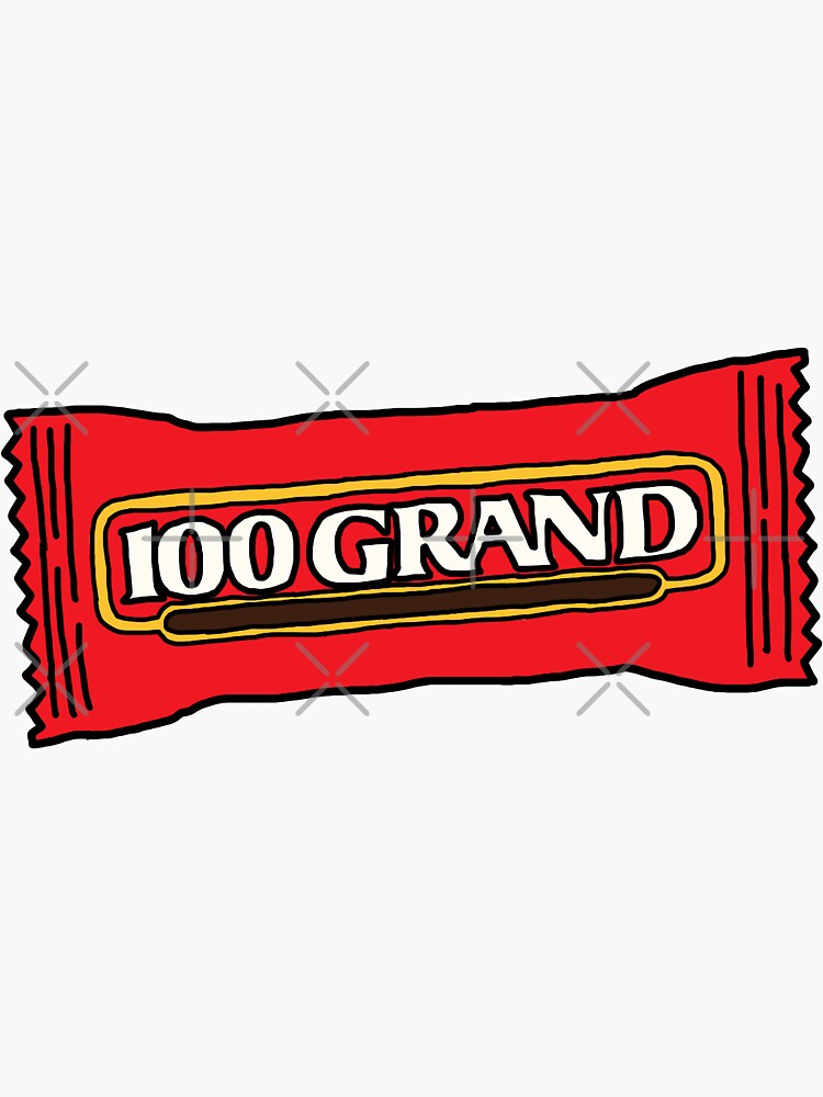 "100 Grand Bar" Sticker for Sale by -Ana- | Redbubble