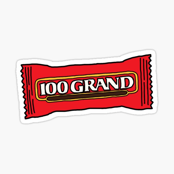 "100 Grand Bar" Sticker for Sale by -Ana- | Redbubble