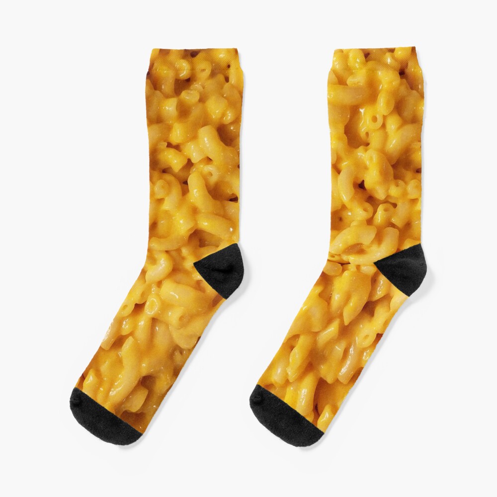 "Mac n' Cheesey" Socks for Sale by Swainathan | Redbubble