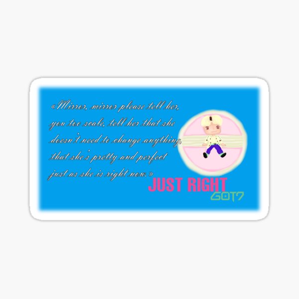 "GOT7 ~ Just right ~ Jackson (1a)" Sticker by liajung | Redbubble