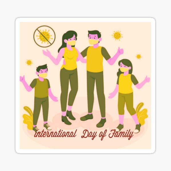 "International day of family" Sticker for Sale by Akashkumar444 | Redbubble