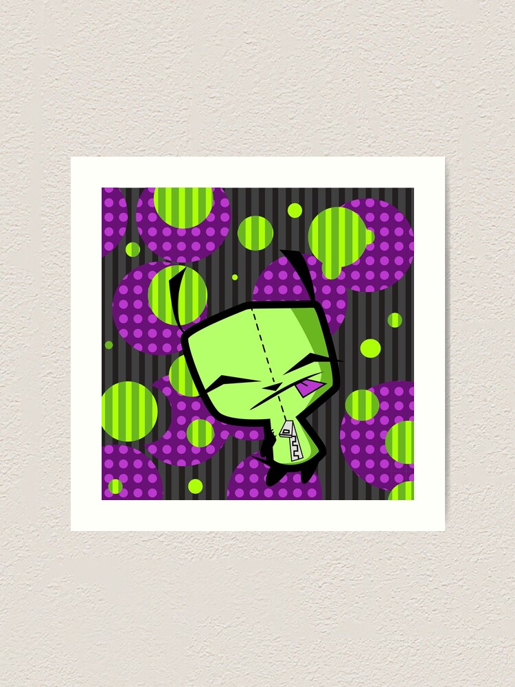 "Happy Gir from Invader Zim fanart" Art Print by NefariousBear | Redbubble
