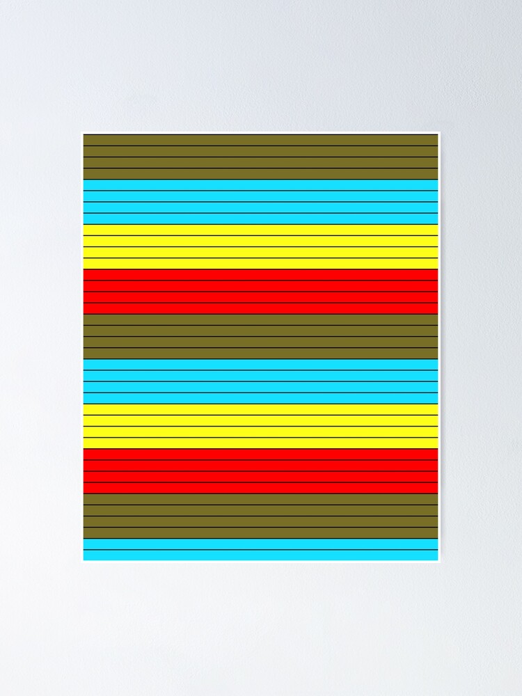 "Horizontal Colors" Poster by tmsarts | Redbubble