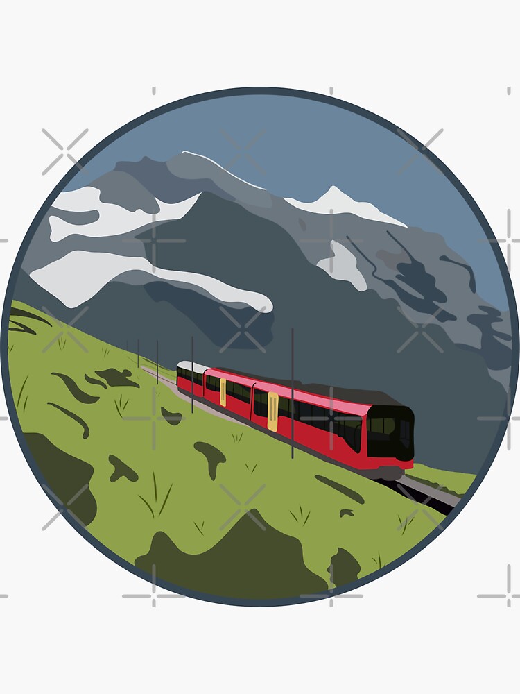 "Swiss Alps" Sticker for Sale by courtneygall | Redbubble